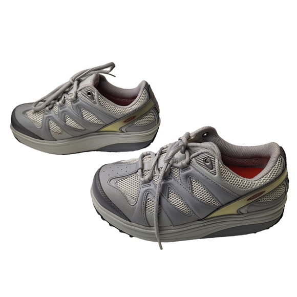 MBT | Shoes | Mbt Women Sz 8 Rocker Gray Grey Lace Up Walking Toning ...